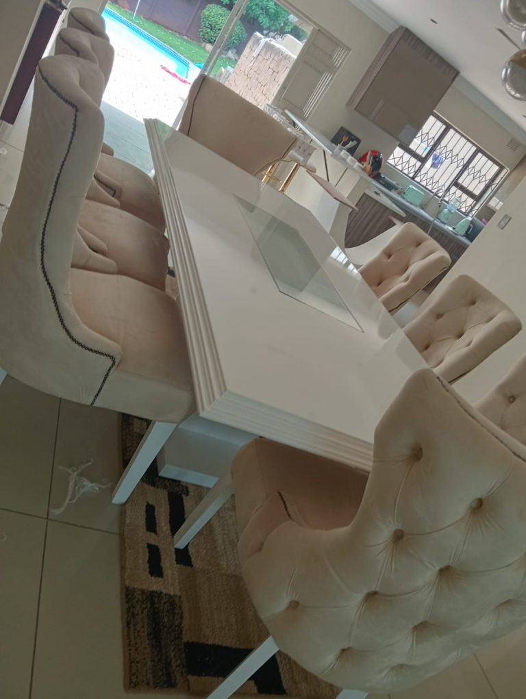 8 Seater with executive his and her chairs – Lucky Furniture Designs